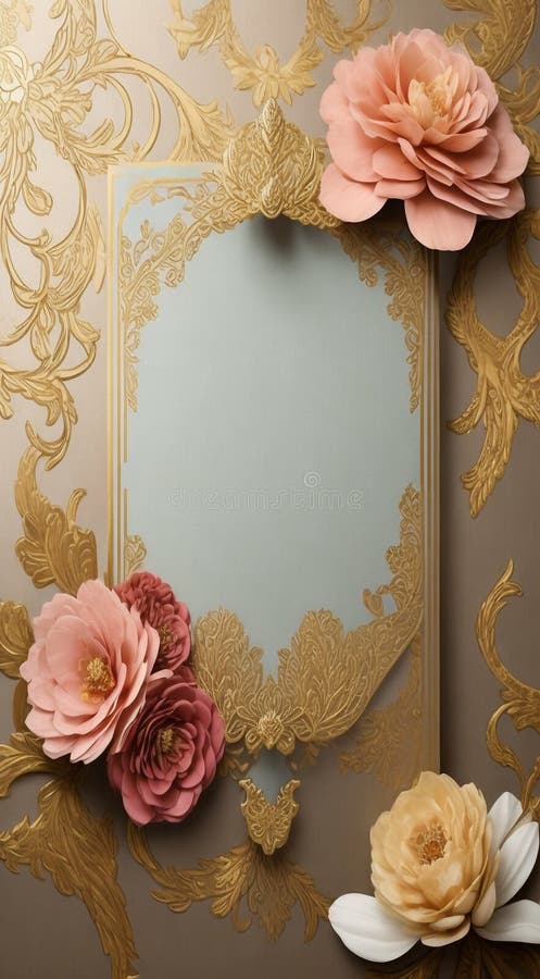 Frame of Flowers, Flowers Frame, Frame of Flowers and Leaves, Graphic ...