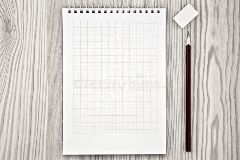 Frame in the Form of a Notebook with a Pencil Lying Stock Image - Image ...