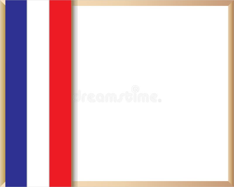 French Flag Square Frame Border. Stock Vector - Illustration of french ...