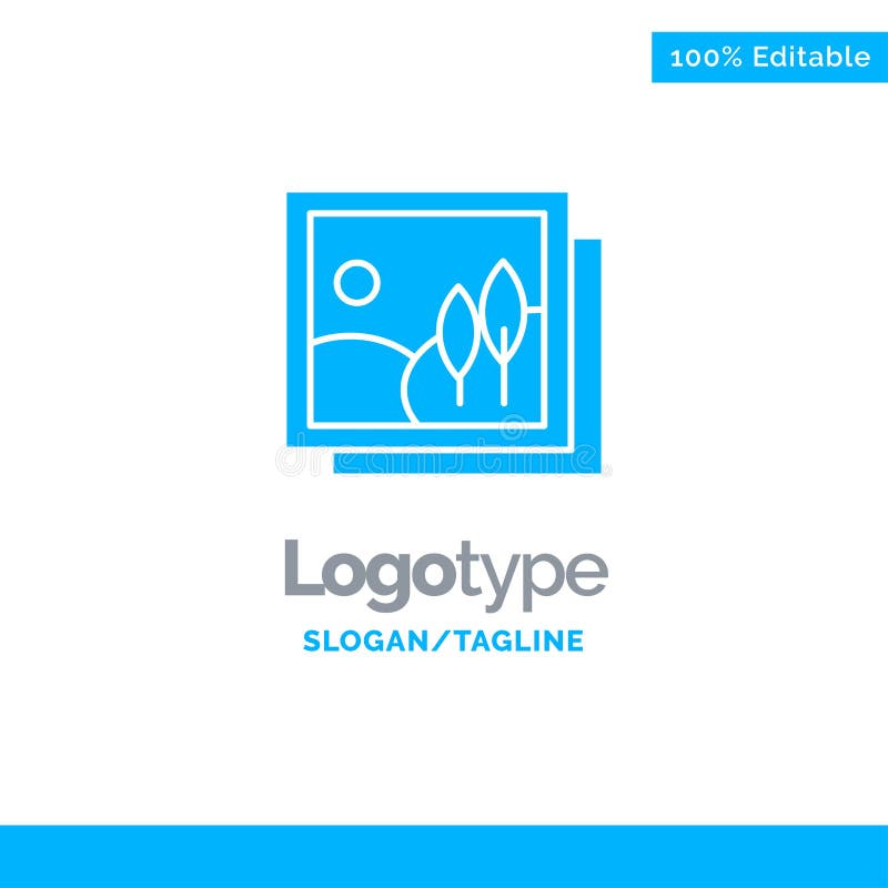Frame, Gallery, Image, Picture Blue Business Logo Template Stock Vector ...