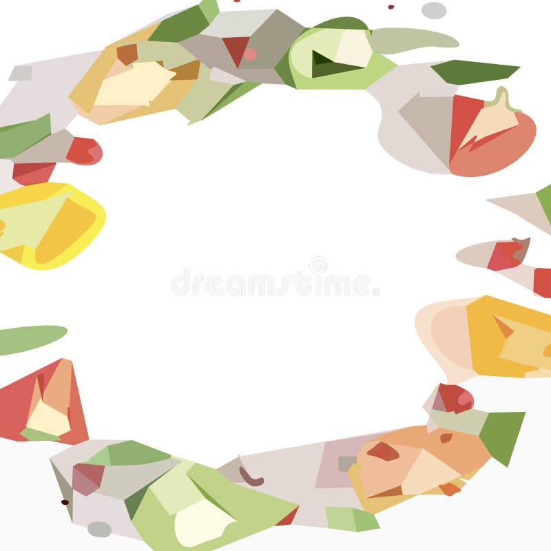 Frame of Geometric Shapes, Vector Stock Illustration - Illustration of ...