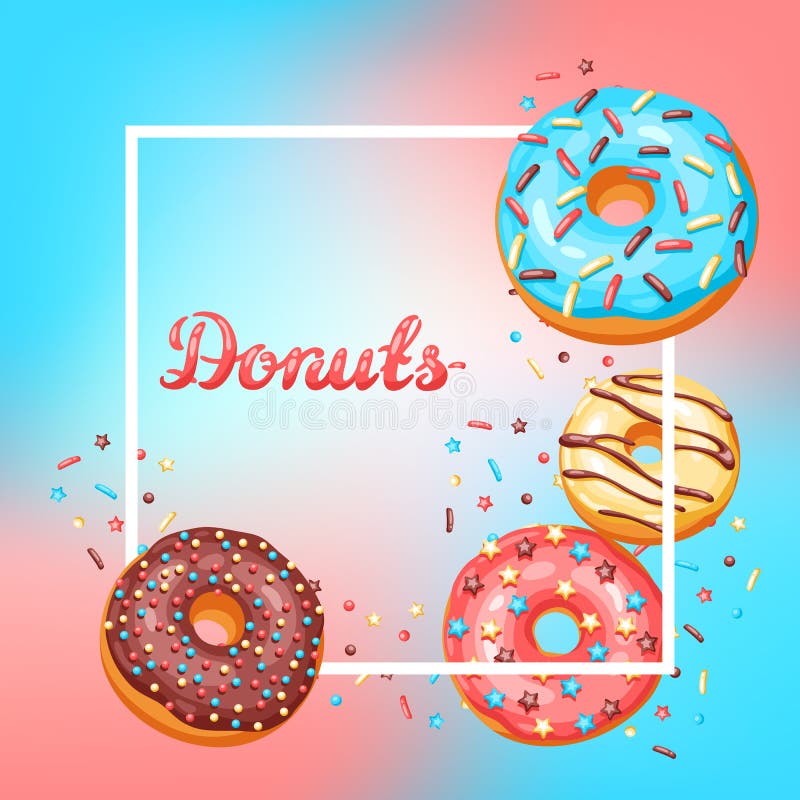 Doughnut Glaze Sprinkles Border Stock Illustrations – 116 Doughnut ...