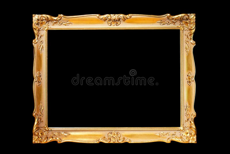 Frame gold stock image. Image of clipping, isolated, shinny - 8049329