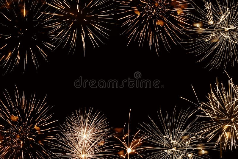 Golden Fireworks stock image. Image of golden, fireworks - 15289701