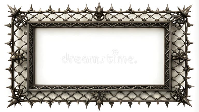 Gothic Thorns Border Stock Illustrations – 108 Gothic Thorns Border ...
