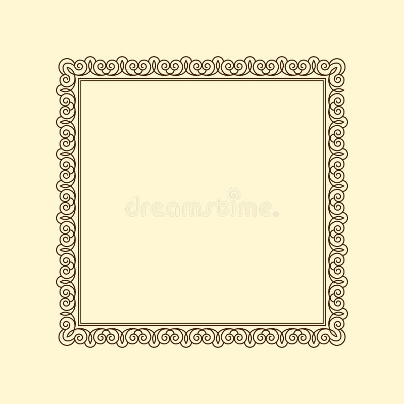 Frame Graceful Antique.Vector Illustration.Place Text. Stock Vector ...