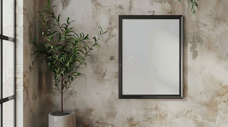 A Frame Gracefully Hanging on a White Gallery Wall, Capturing Its ...