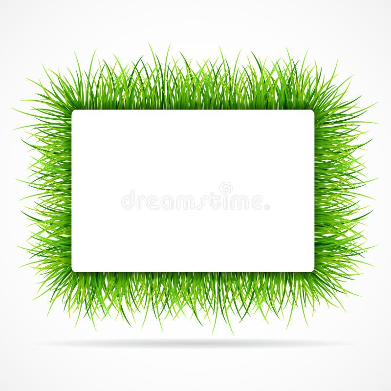 Frame with green grass stock vector. Illustration of land - 75183297