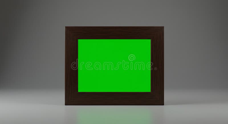 Frame with Green Screen stock illustration. Illustration of studio ...