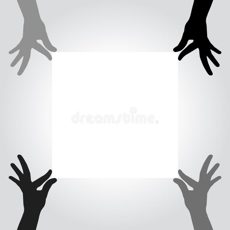 Frame hands stock vector. Illustration of attractive - 26747168