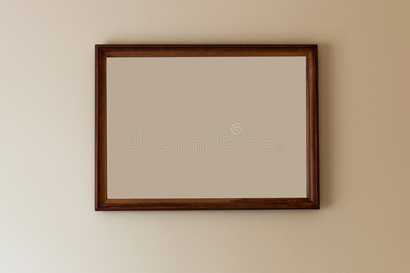 Frame Hanging on a Wall with Empty Space To Write Your Text Stock Photo ...