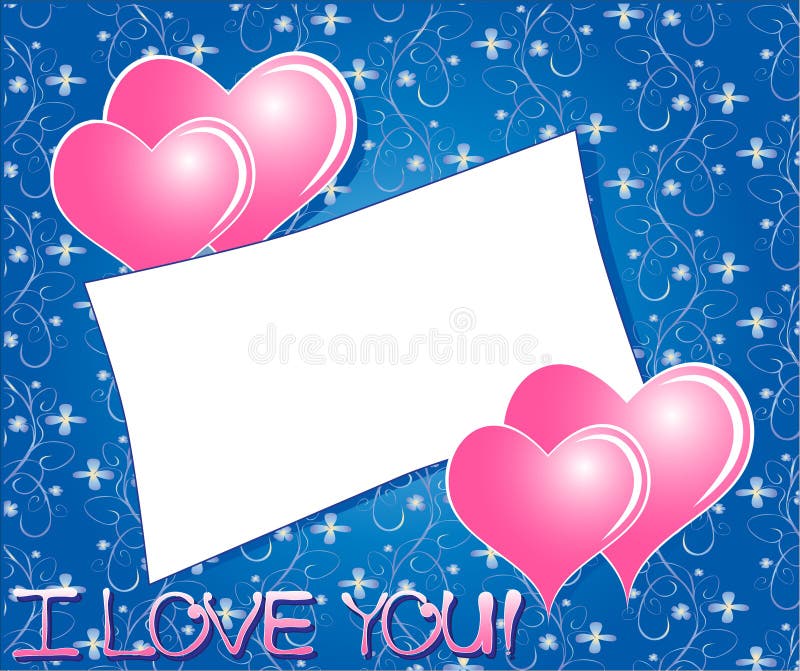 Frame from the hearts stock illustration. Illustration of decoration ...