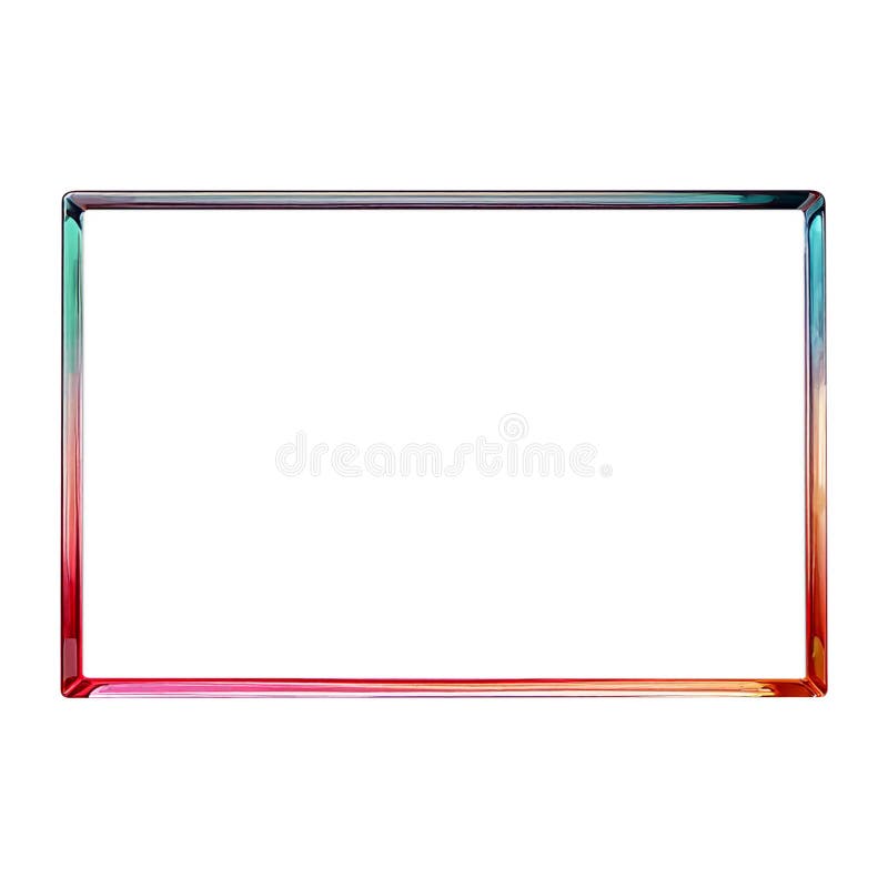 Modern Glossy Gradient Photo Frame Design Stock Photo - Illustration of ...