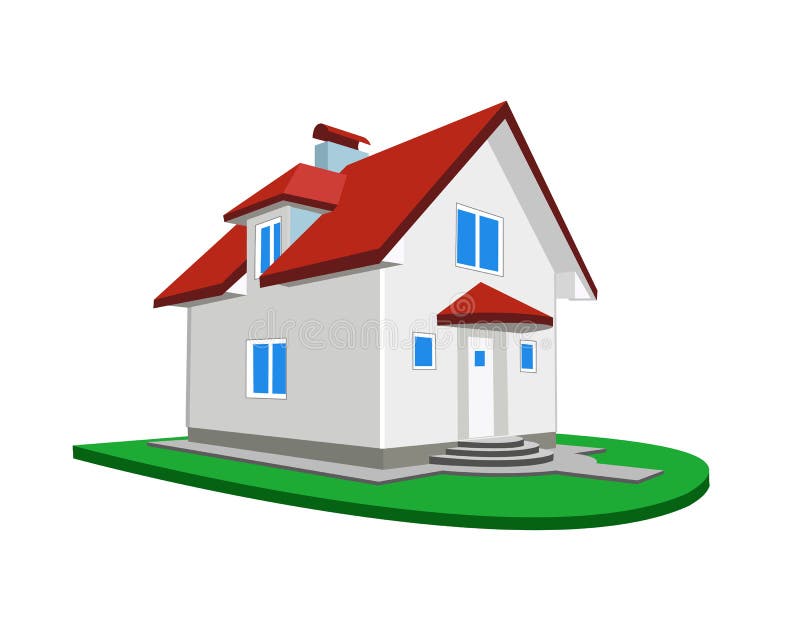 House stock illustration. Illustration of modern, cottage - 12670475