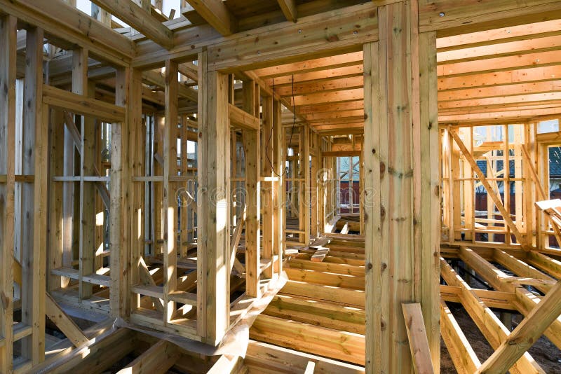 Frame house construction stock image. Image of business - 141114191