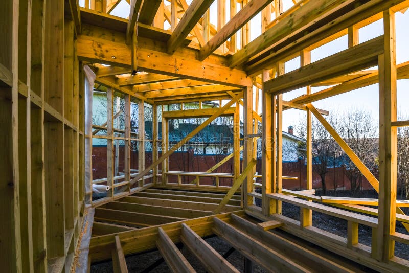 Frame house construction stock image. Image of business - 143073209