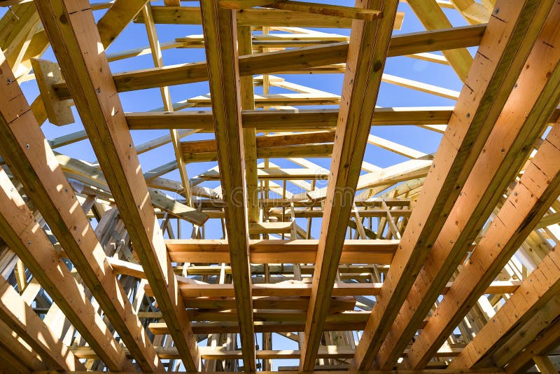 Frame house construction stock image. Image of construction - 143073351