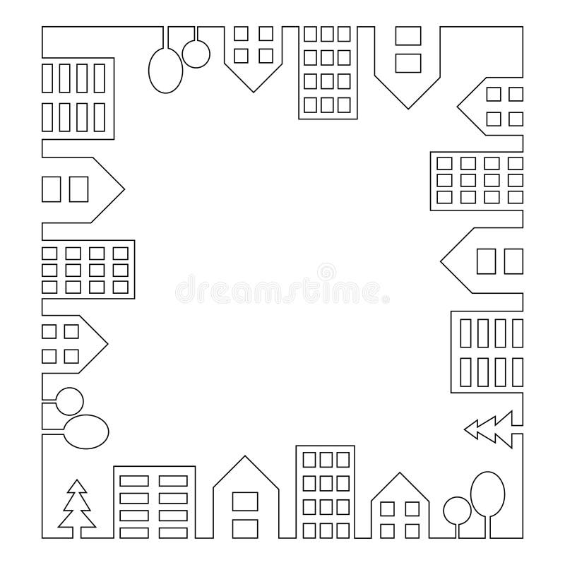 Houses One Line Drawing Stock Illustrations – 84 Houses One Line ...