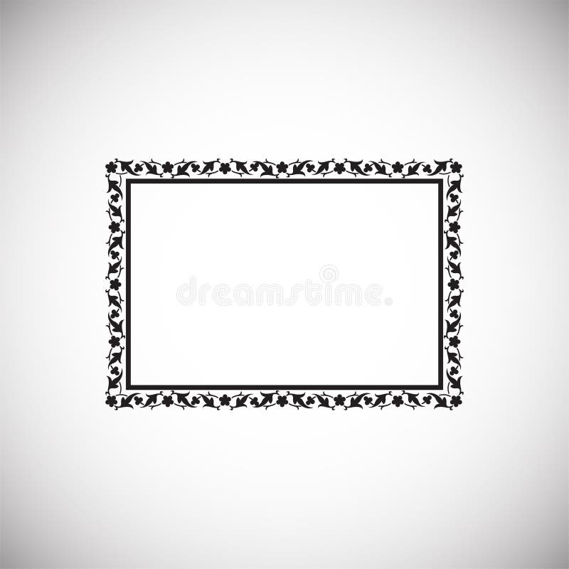 Frame Icon on Background for Graphic and Web Design. Simple Vector Sign ...