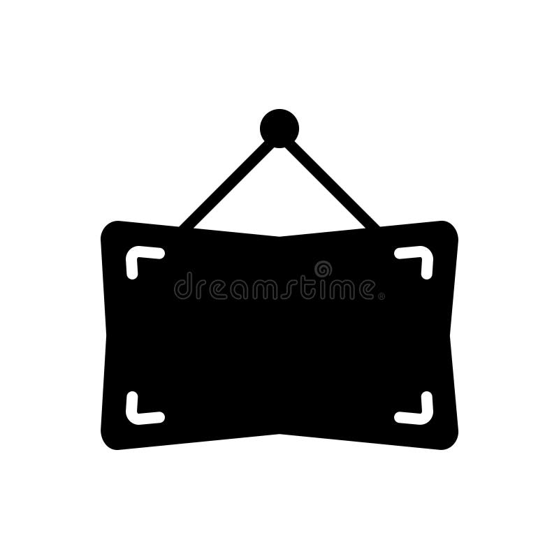 Black Solid Icon for Frame, Picture and Photo Stock Vector ...