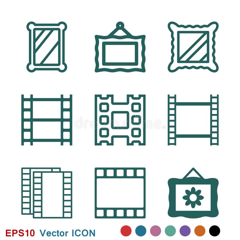 Frame Icon Vector, Frame Icon for Logo, Web and App Stock Illustration ...