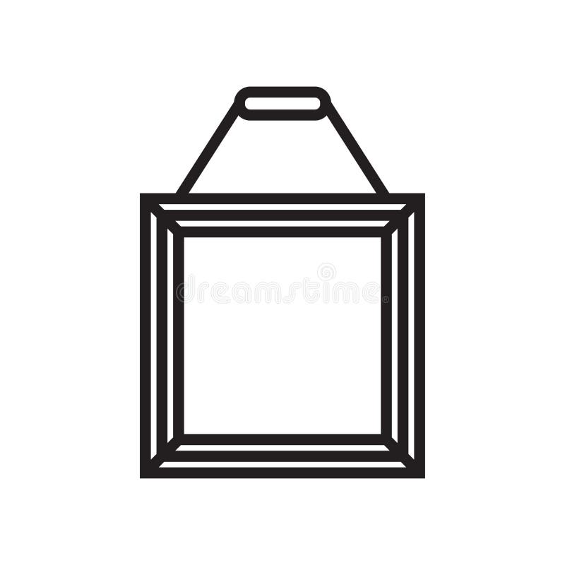 Frame Icon Vector Sign and Symbol Isolated on White Background Stock ...