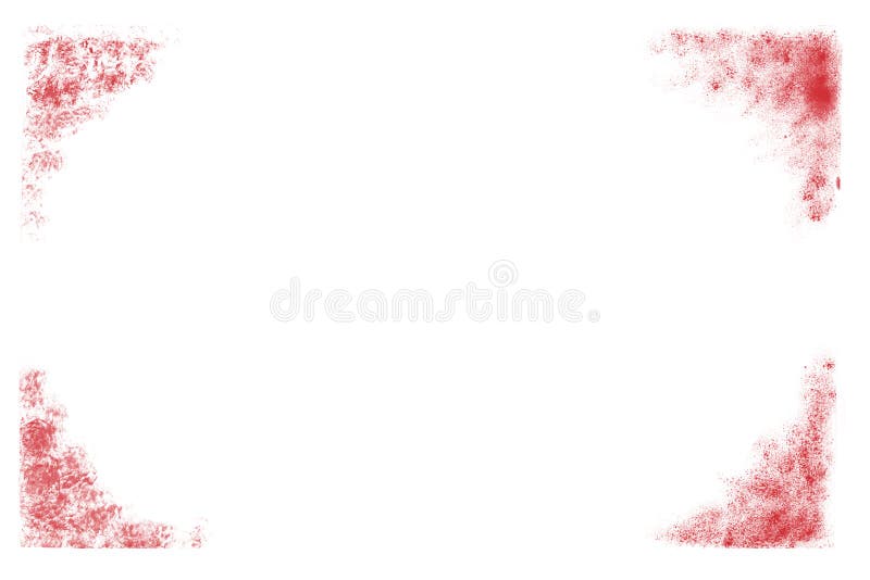 Frame Illustration with Coloured Red Spray Ink Stock Illustration ...