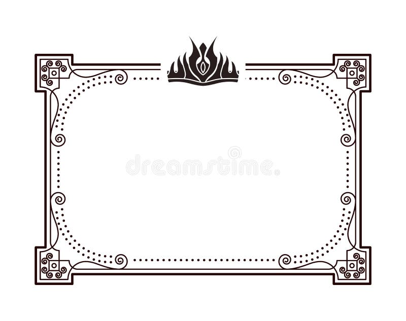 Frame for Important Documents and Certificates Stock Vector ...