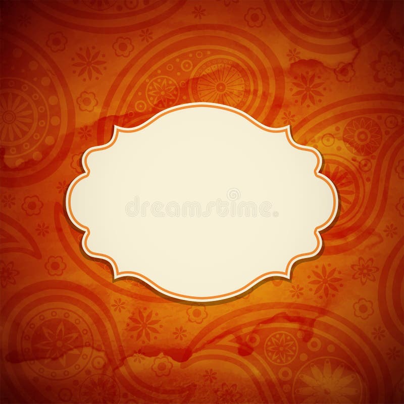 Frame with Indian village stock vector. Illustration of cone - 19416370