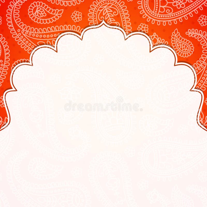 Frame in the Indian style stock vector. Illustration of border - 45568056