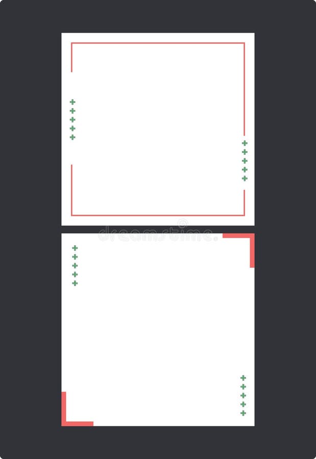 Frame Instagram Feed, Instagram Feed Template Simple Empty Stock ...