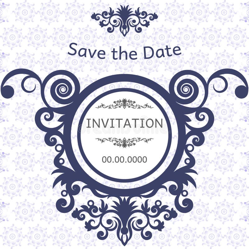 Frame for Invitation, Wedding, Save the Date Vector Stock Vector ...