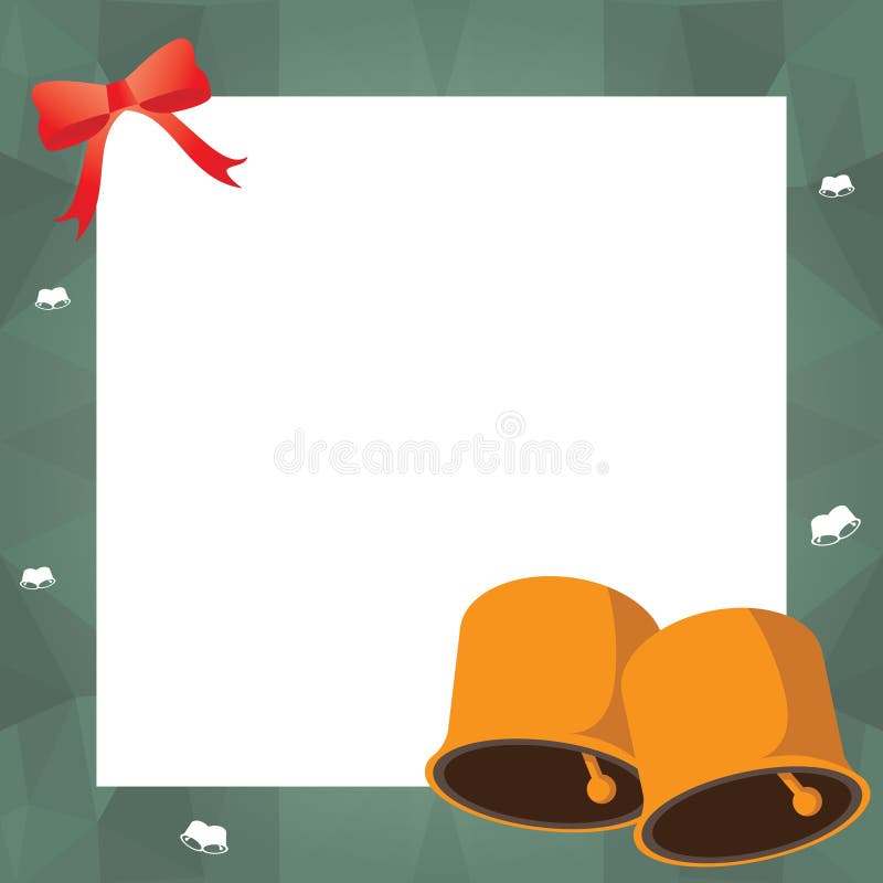 Frame with Jingle Bells. Vector Illustration Decorative Design Stock ...