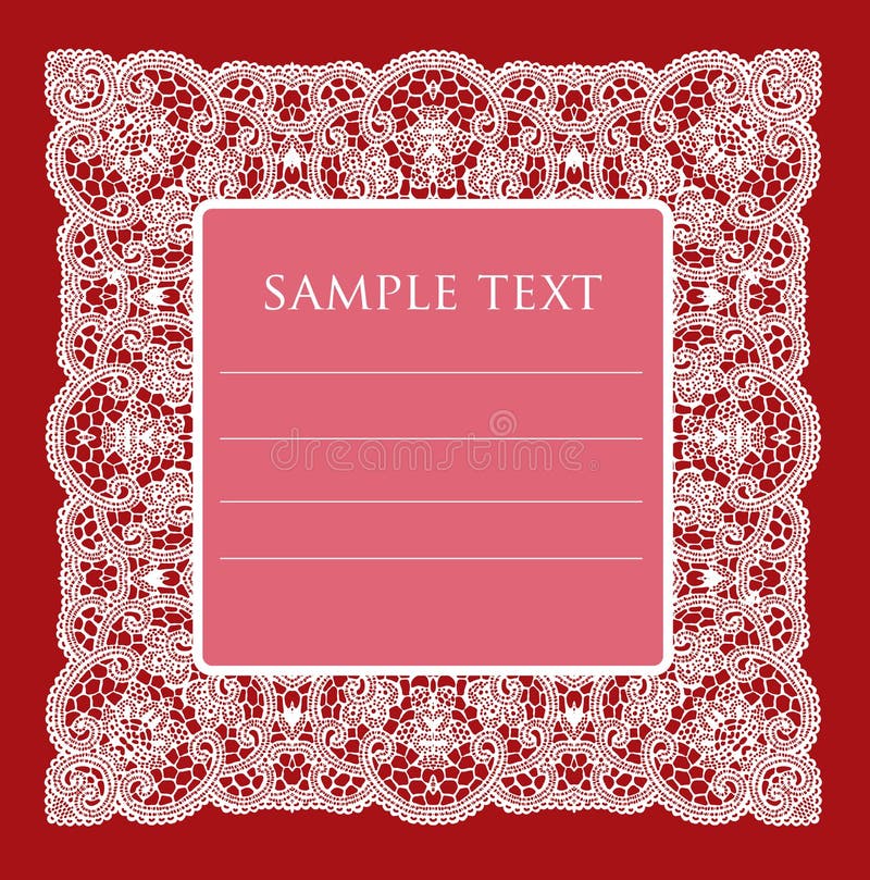 Frame lace-like stock illustration. Illustration of ornate - 22135579