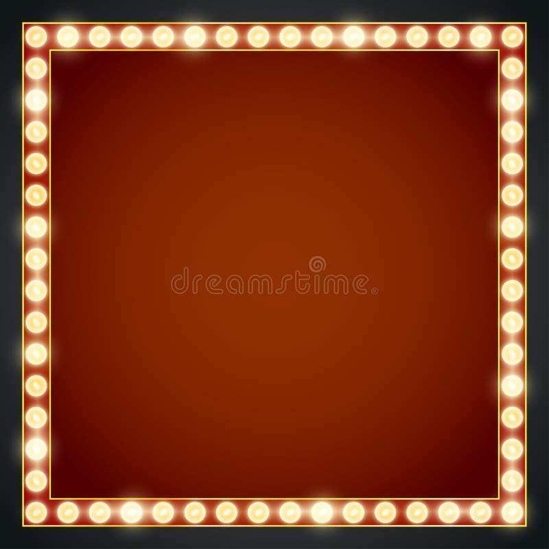 Frame lamp stock vector. Illustration of night, gorgeus - 52111205