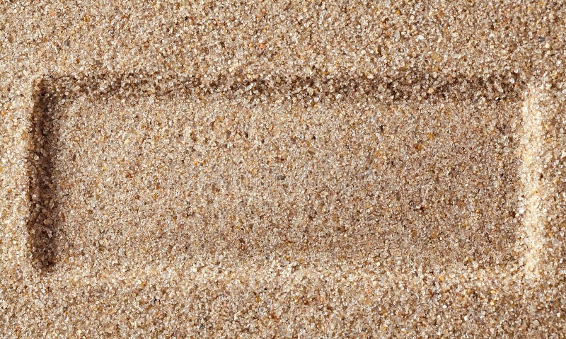 Frame a layer of sand. stock image. Image of granular - 38896103