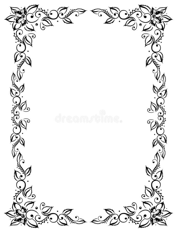 Frame, leaves stock vector. Illustration of artwork, decoration - 34771617