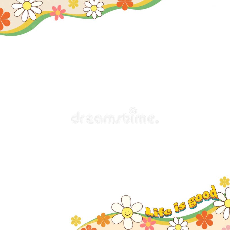 Frame Life is Good Make Your Good Work Stock Illustration ...