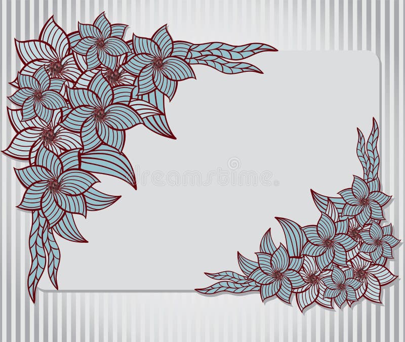 Frame listrado ilustração do vetor. Ilustração de ornato - 22967347