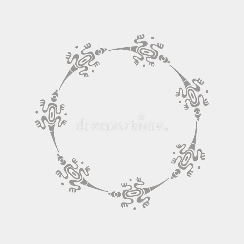 MAORI FRAME. Set of Labels and Elements. Vector Set Illustration ...