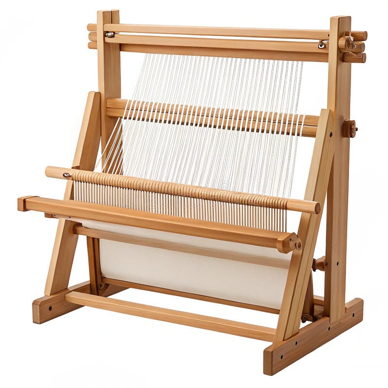 Frame Loom for Weaving on White Background Stock Illustration ...