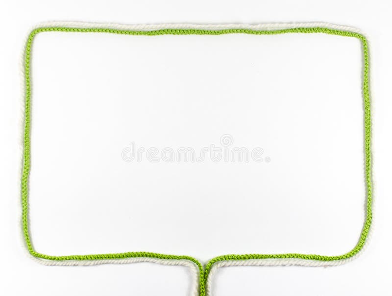 Frame Made â€‹â€‹of Woolen Thread Stock Image - Image of craftsmanship ...