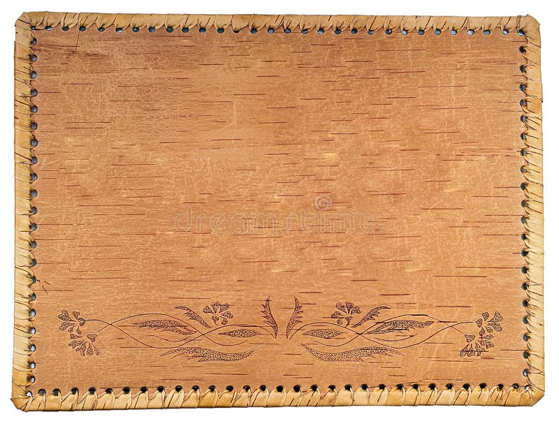 Frame made of birch bark stock image. Image of chalkboard - 65290939