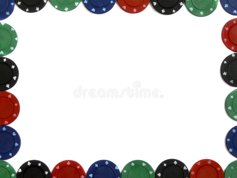 Poker chips frame stock image. Image of framing, border - 4630061