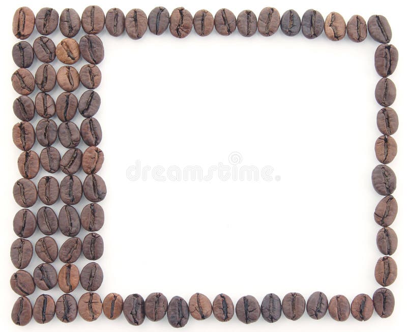 Frame made of coffee beans stock photo. Image of album - 150727576