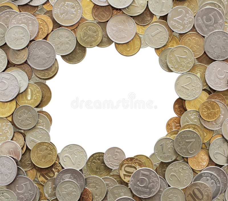 Frame made from coins stock photo. Image of concept, credit - 24761296