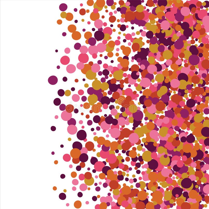 Frame Made of Colored Circles. Banner Place for Text. Horizontal ...