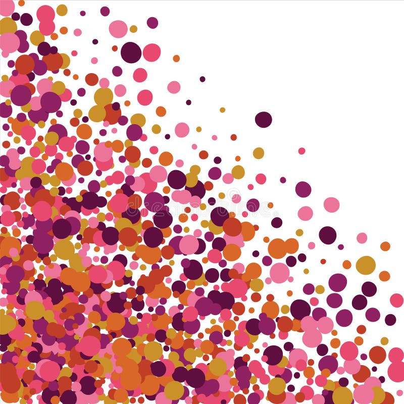 Frame Made of Colored Circles. Banner Place for Text. Horizontal ...