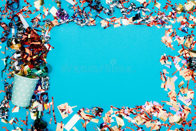 Frame made of confetti stock photo. Image of confetti - 104847210