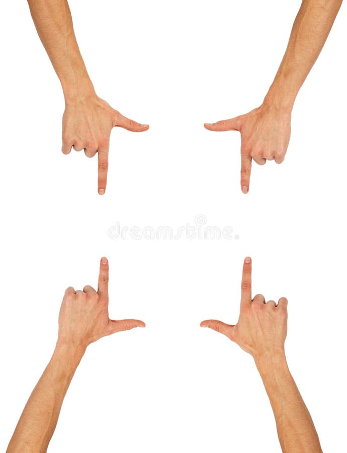 Female Teen Hands Show Frame Stock Photo - Image of design, angle: 29083806